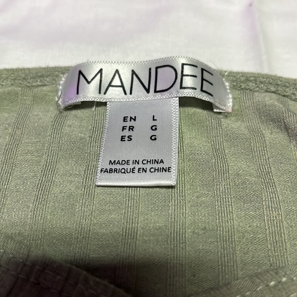 mandee | Tops | Mandee Sage Green Crop Top | Poshmark